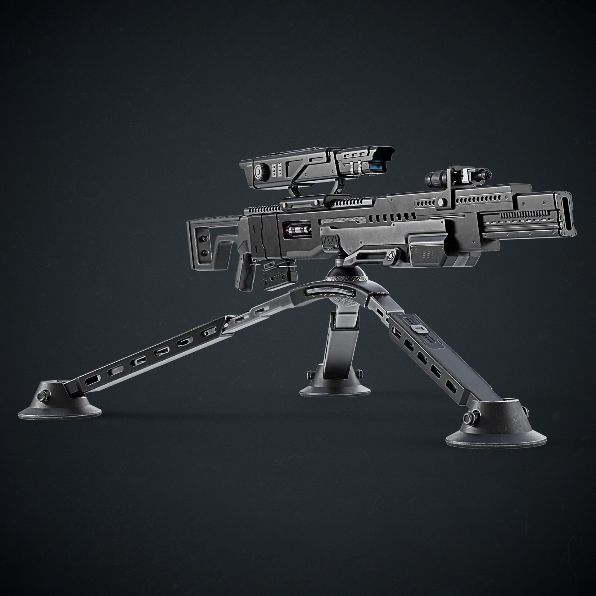 ArtStation - Sci-fi rifle