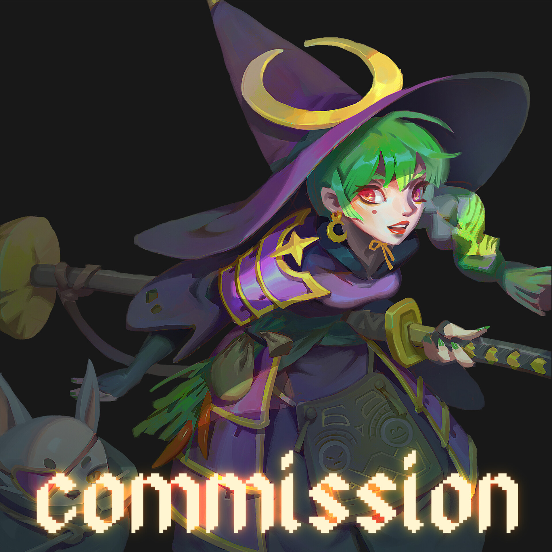 ArtStation - Samurai witch