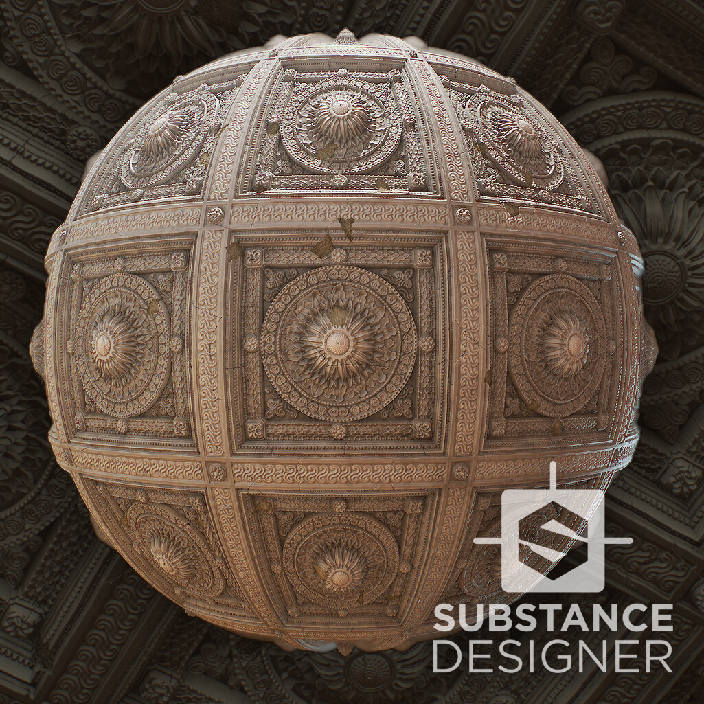 ArtStation - Versailles Style Ceiling