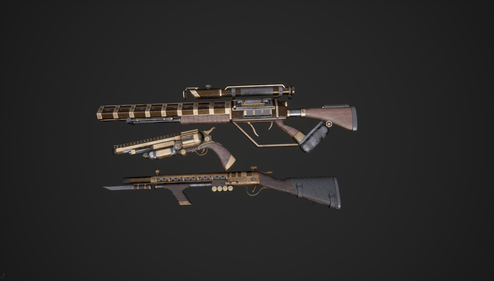 ArtStation - Steampunk Weapons
