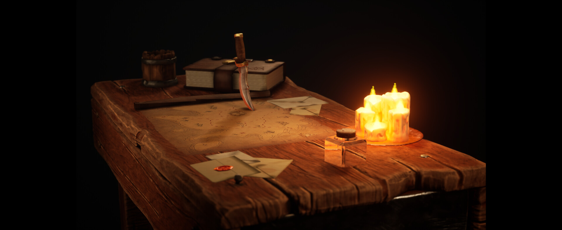 ArtStation - Stylized Table Props