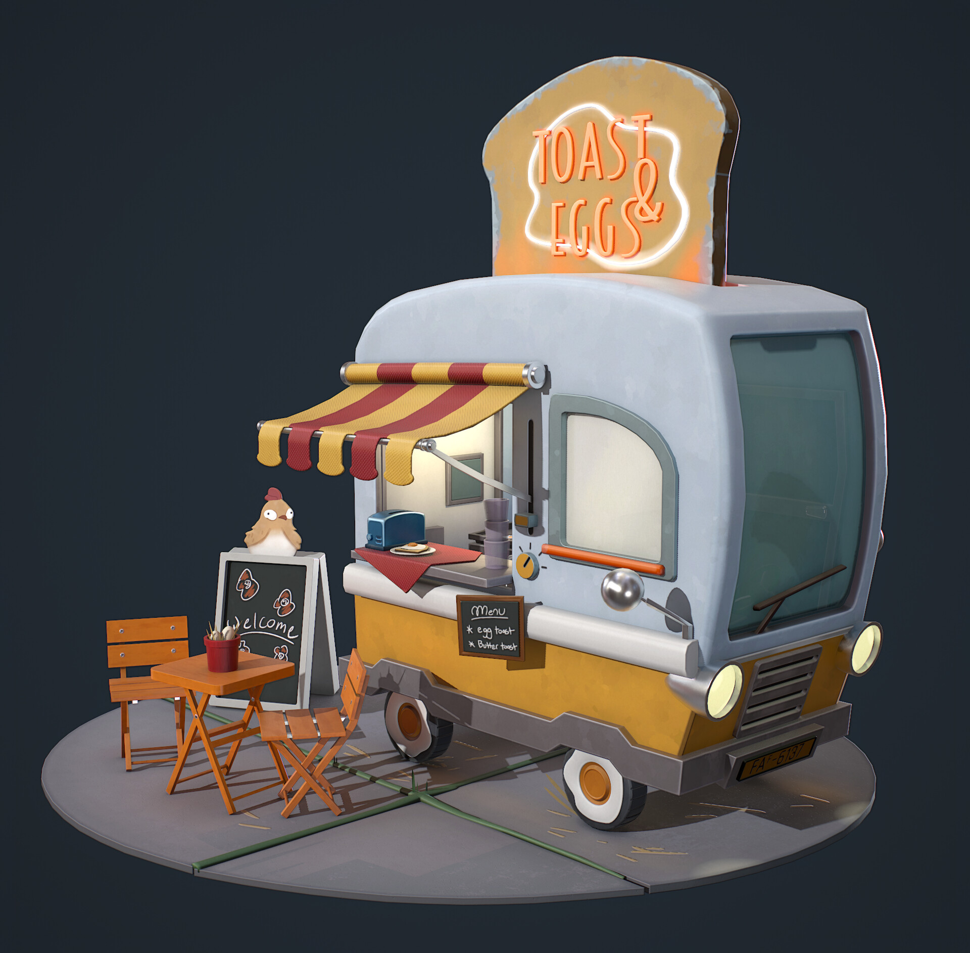 ArtStation - Truck Toast