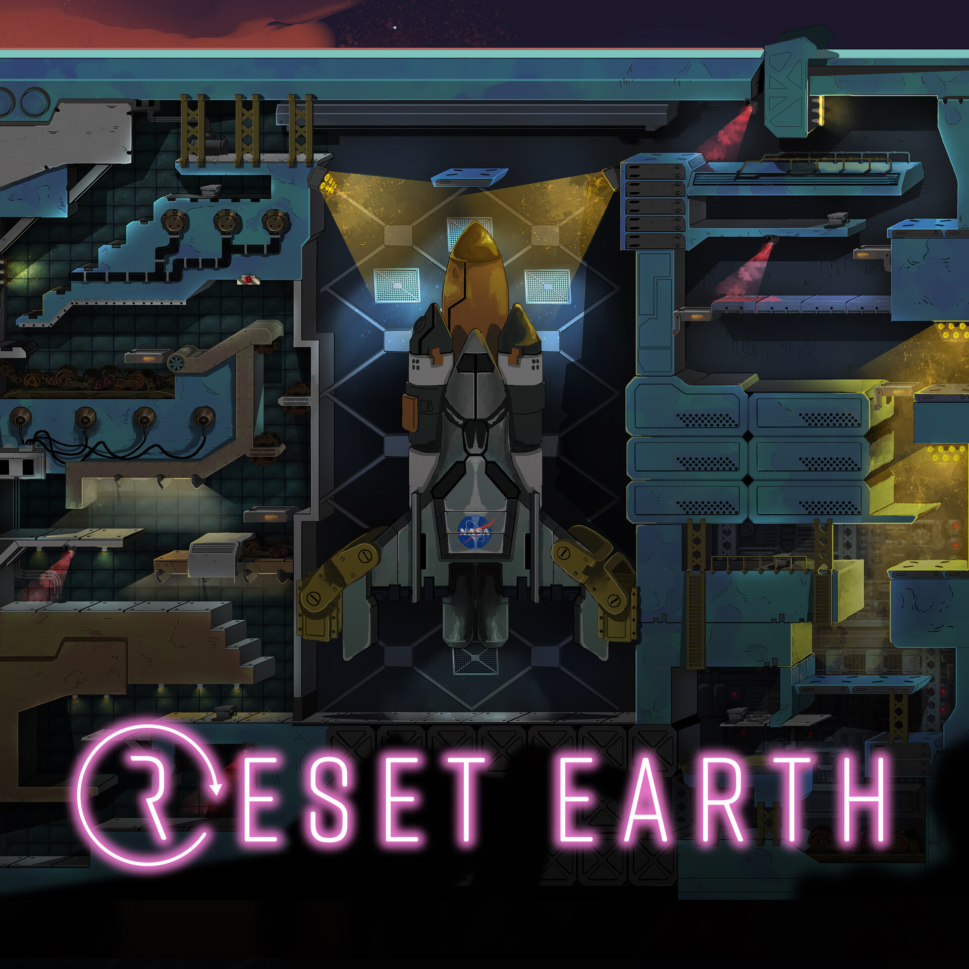 ArtStation - Nasa Building Level Design (SciFi Platform Game)