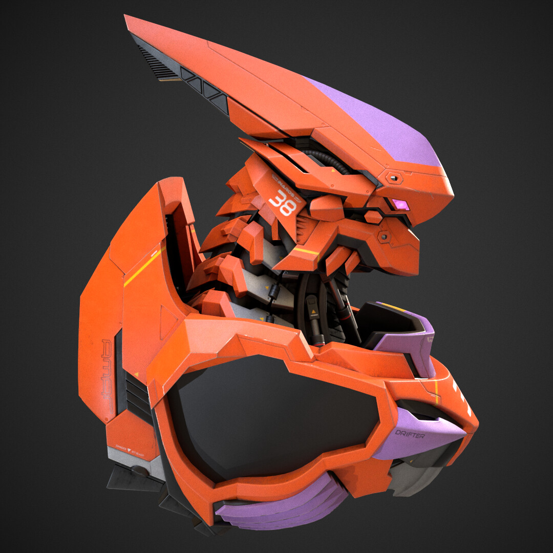 ArtStation - Inaros Racing Mech Bust