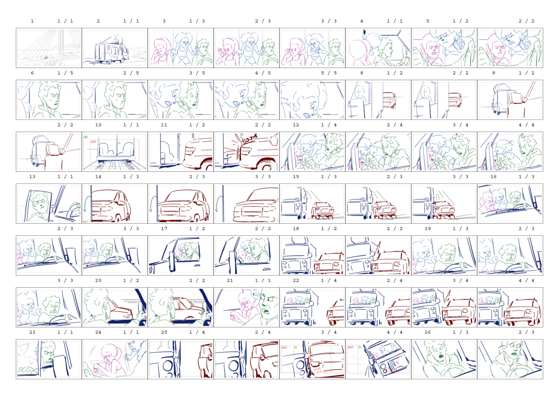 ArtStation - [Storyboard] Chase Sequence - Animatic