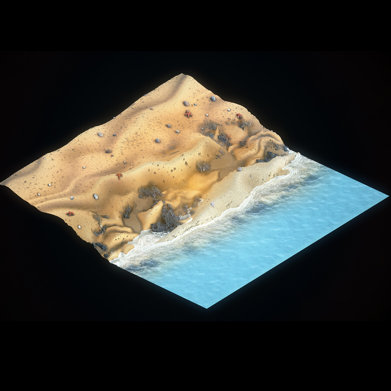 ArtStation - Stylized beach material