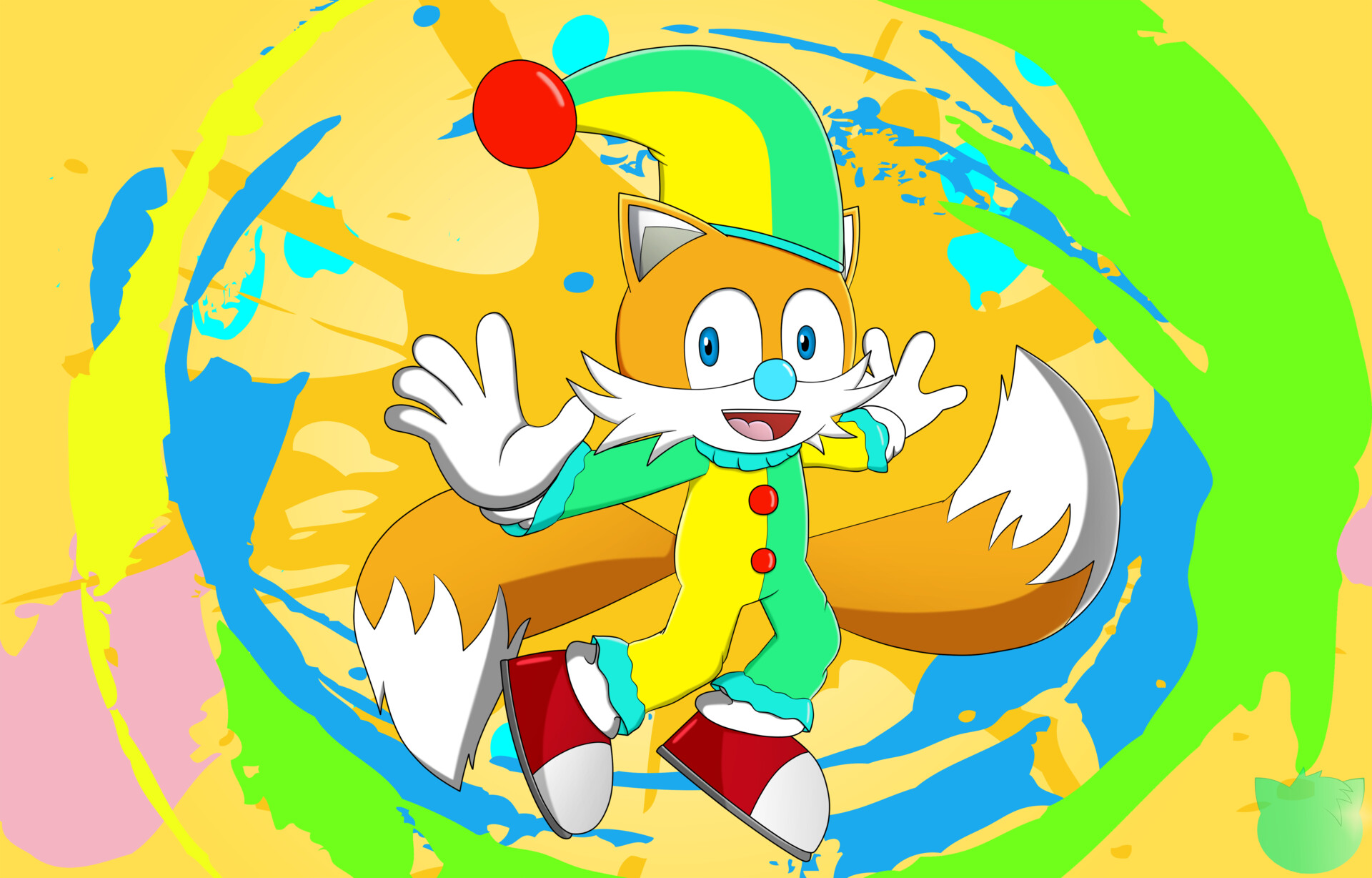 ArtStation - Clown Fox