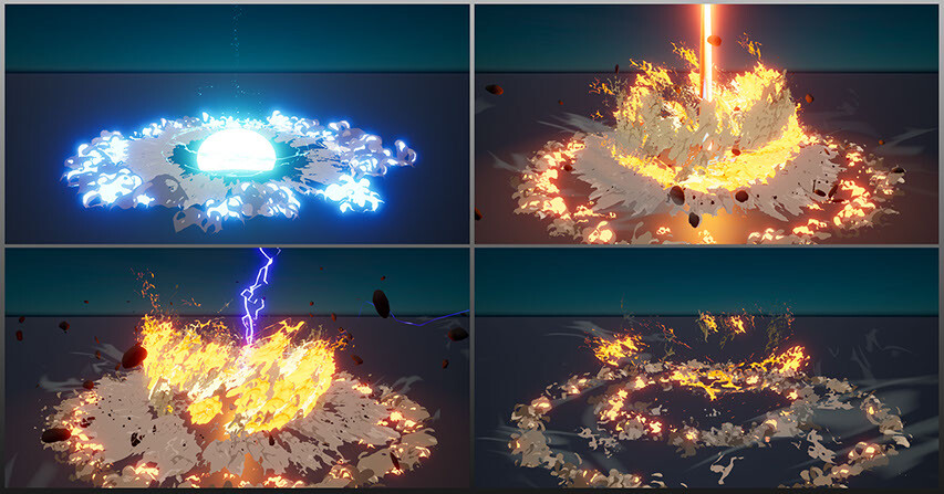 ArtStation - (2021) Stylized Explosion- Updated