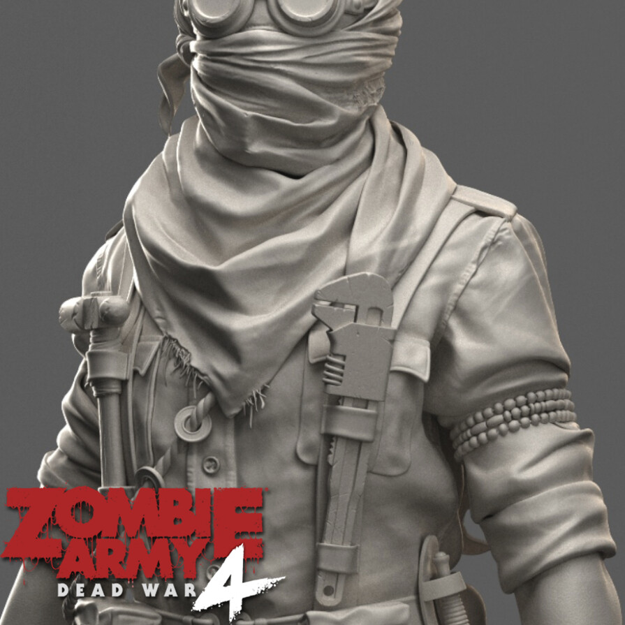 ArtStation - Shola Desert Rat Skin - Zombie Army 4