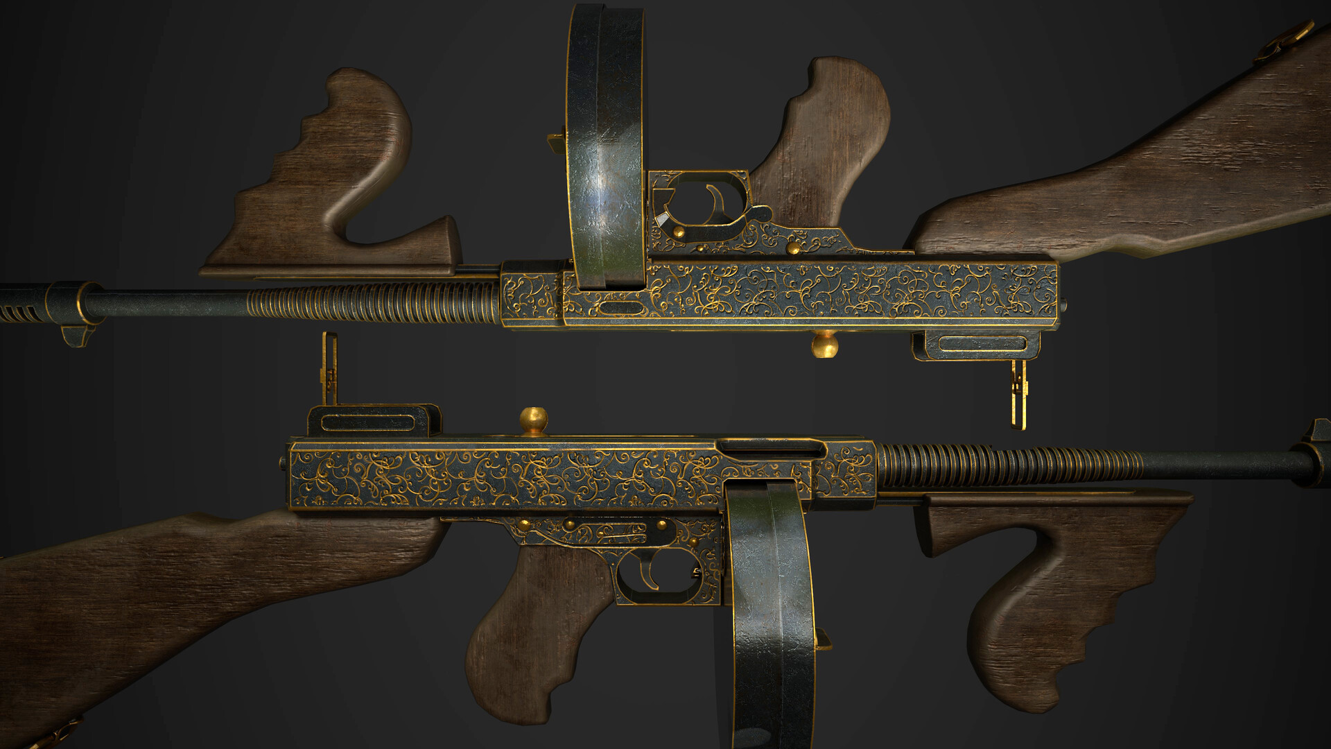 ArtStation - Thompson Submachine Gun