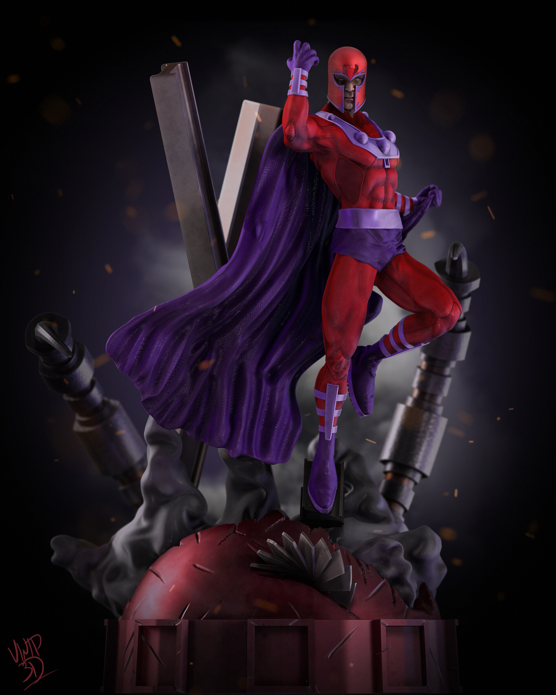ArtStation - Magneto - Collectible Statue (Fan Art)