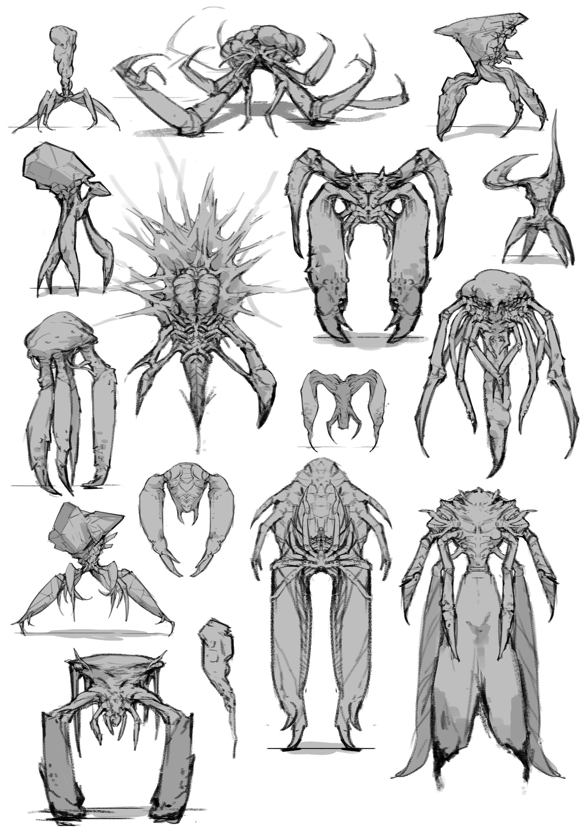 ArtStation - some creature/vehicle sketches