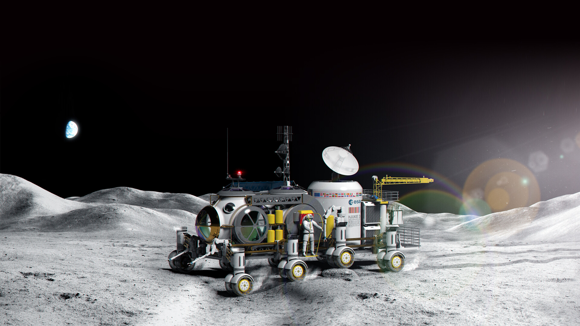 ArtStation - HJUKE Moon Rover - Mobile Manned Lunar Explorer Platform