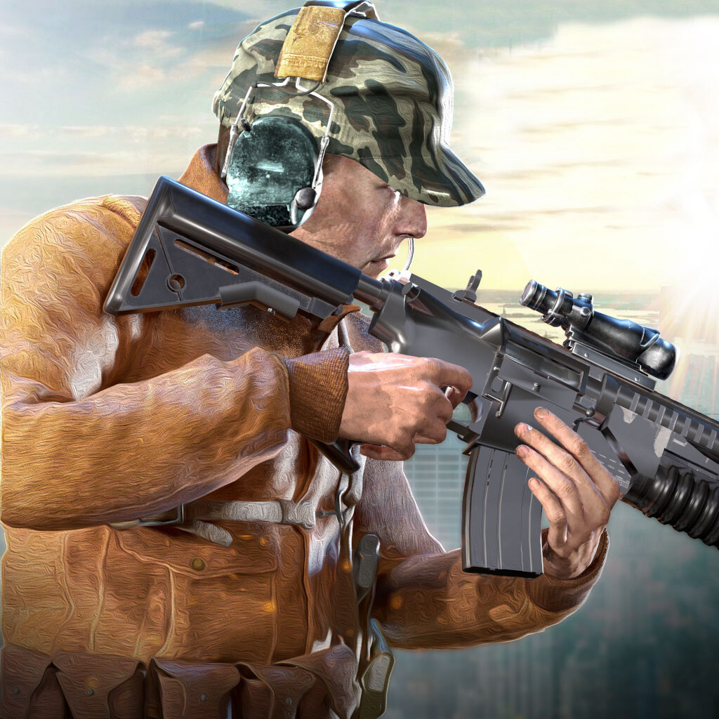 ArtStation - Sniper Shooting game Icon