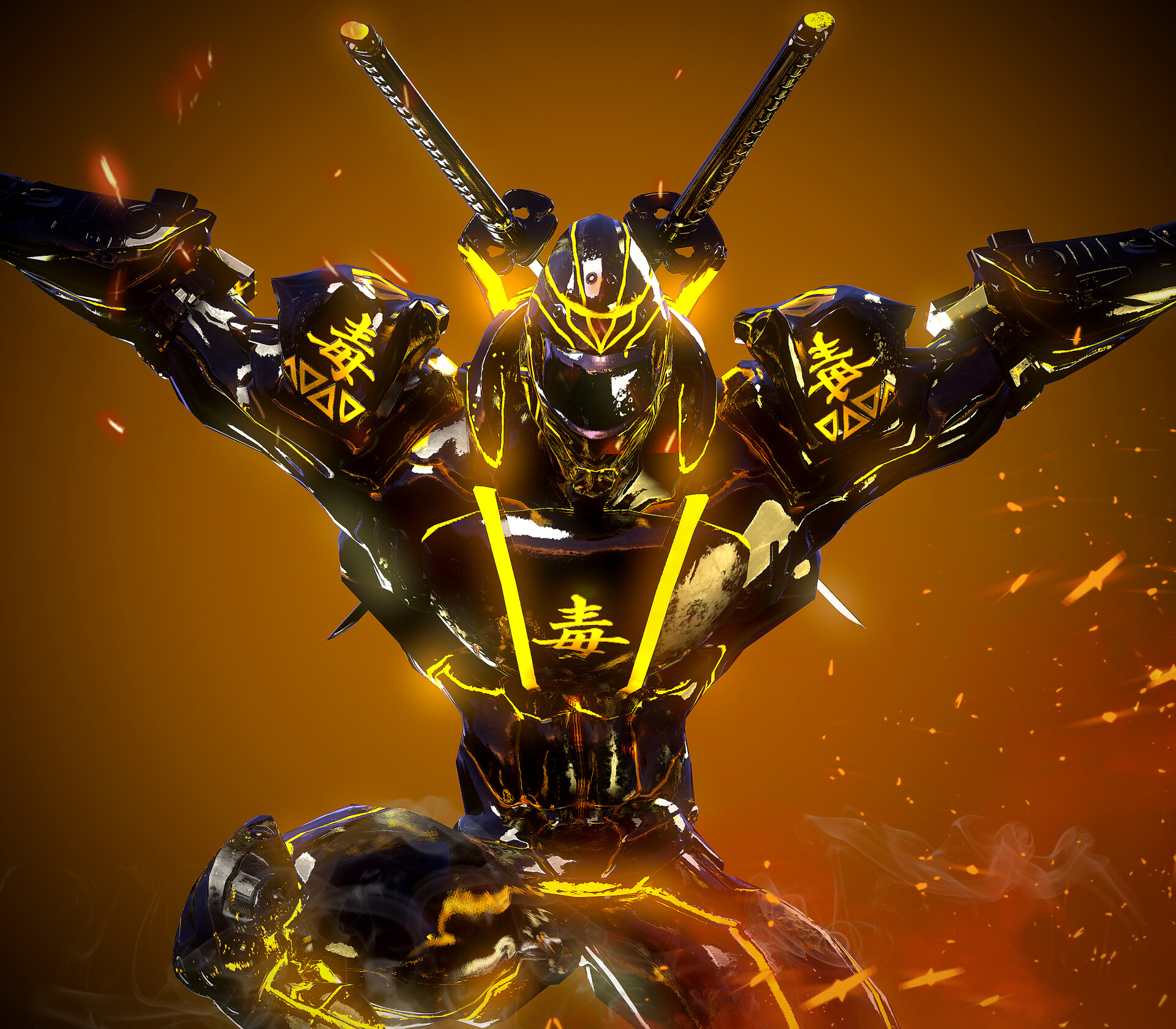 ArtStation - sci fi Ninja warrior