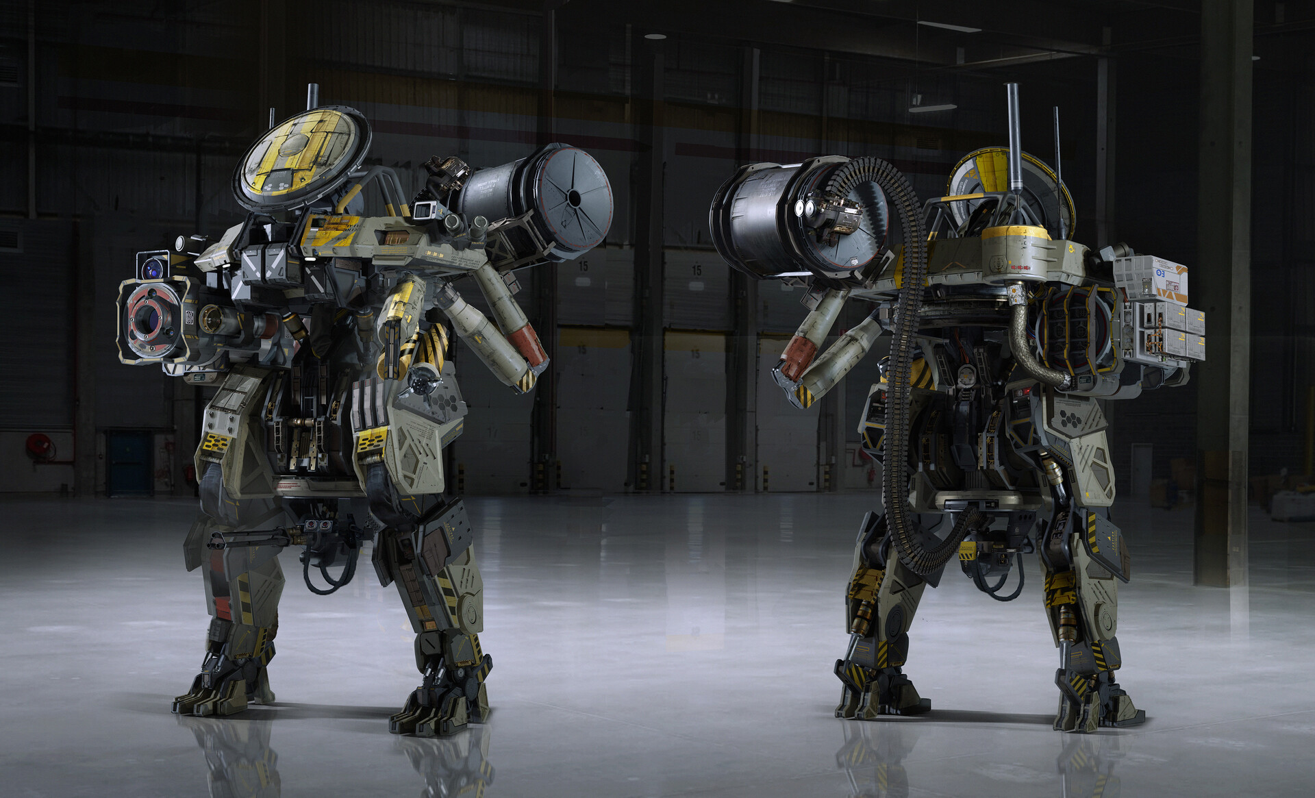 ArtStation - Autonomous Bipedal Tank