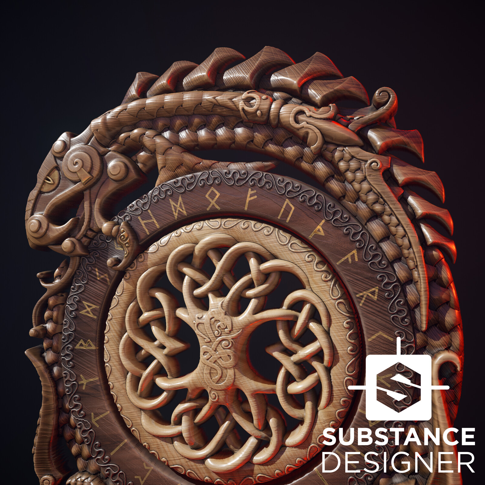 ArtStation - Viking Dragon Sculpture