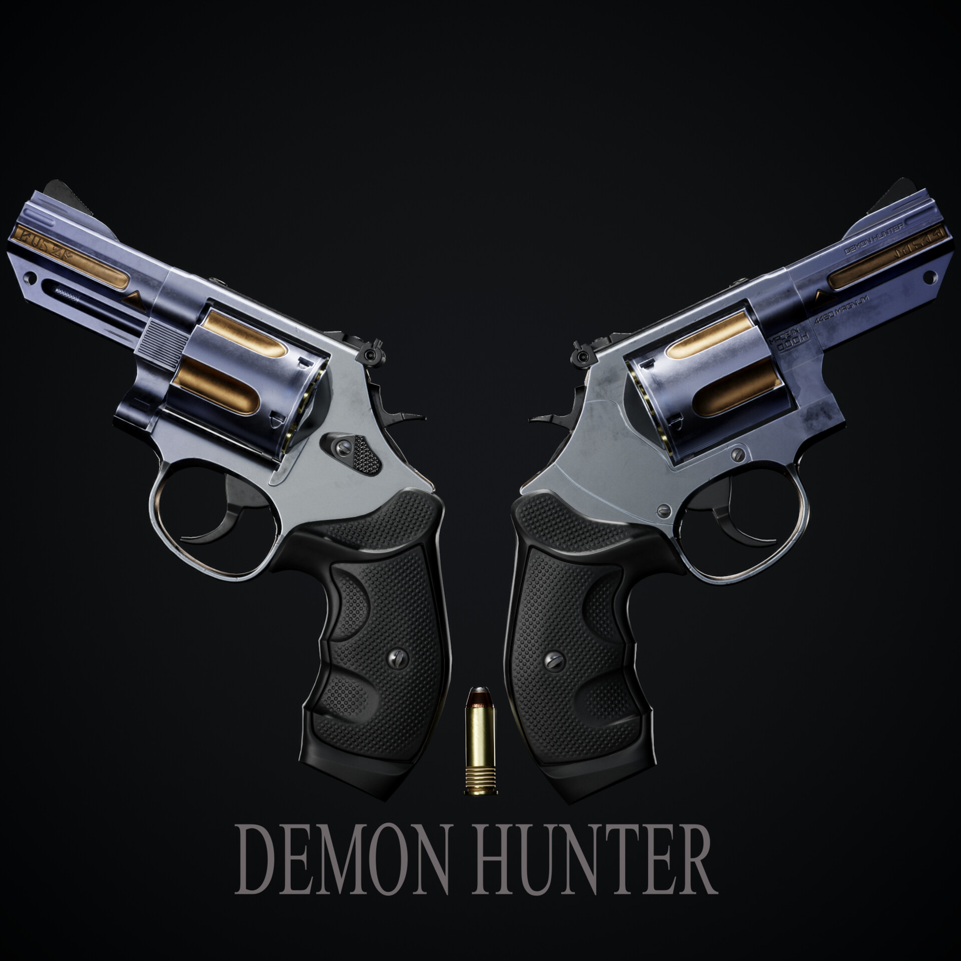 ArtStation - Revolver "Demon Hunter"