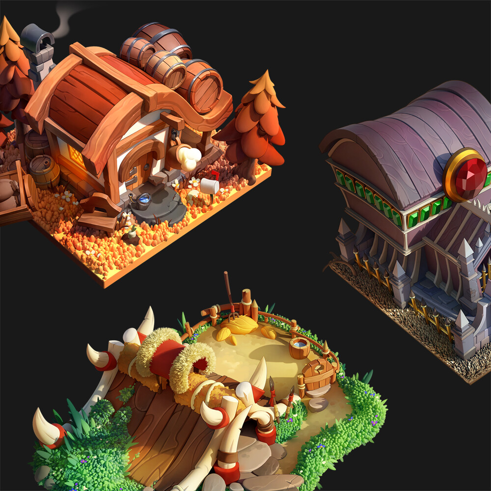 ArtStation - Tavern / Burrow / Crypt