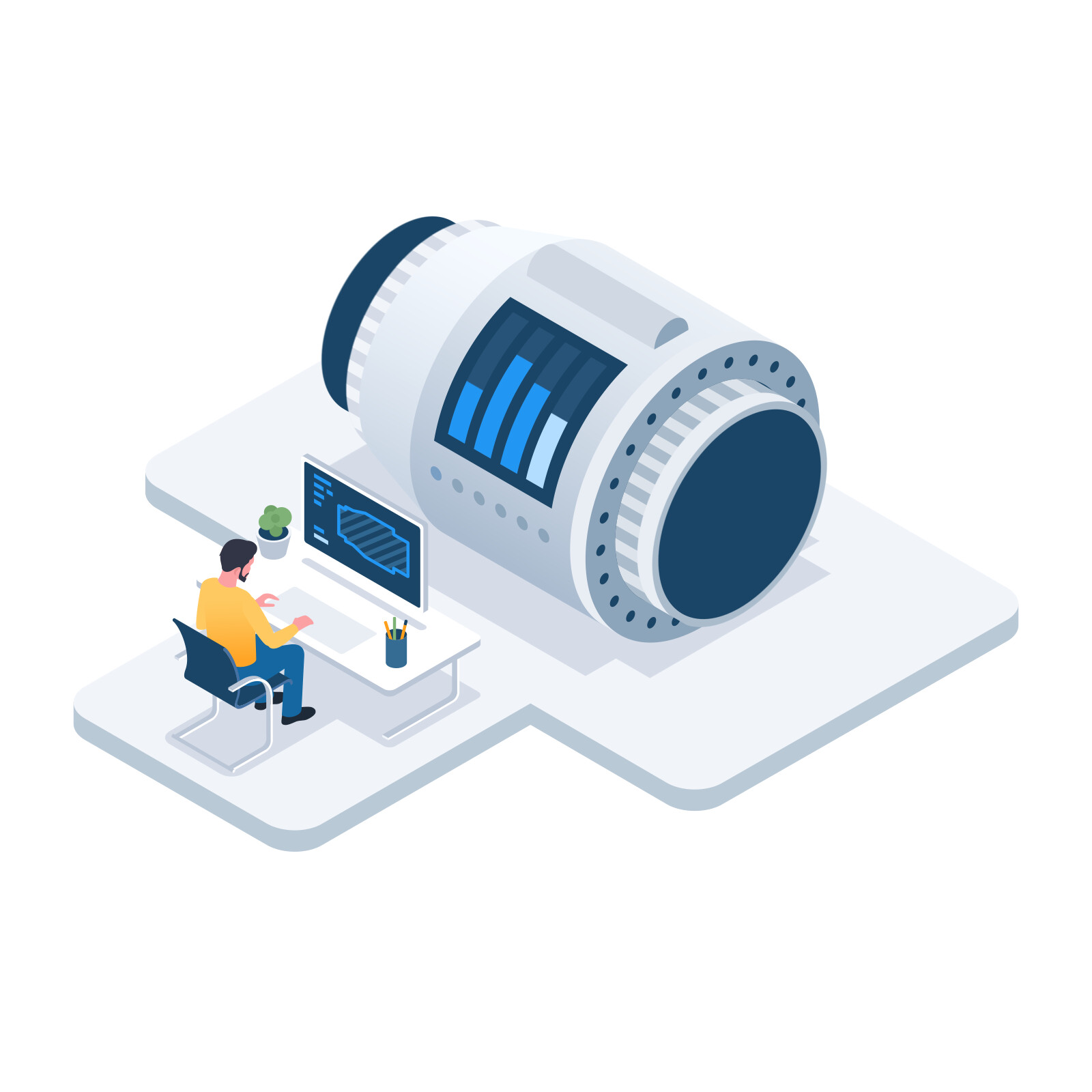 ArtStation - Business process isometric lottie animation
