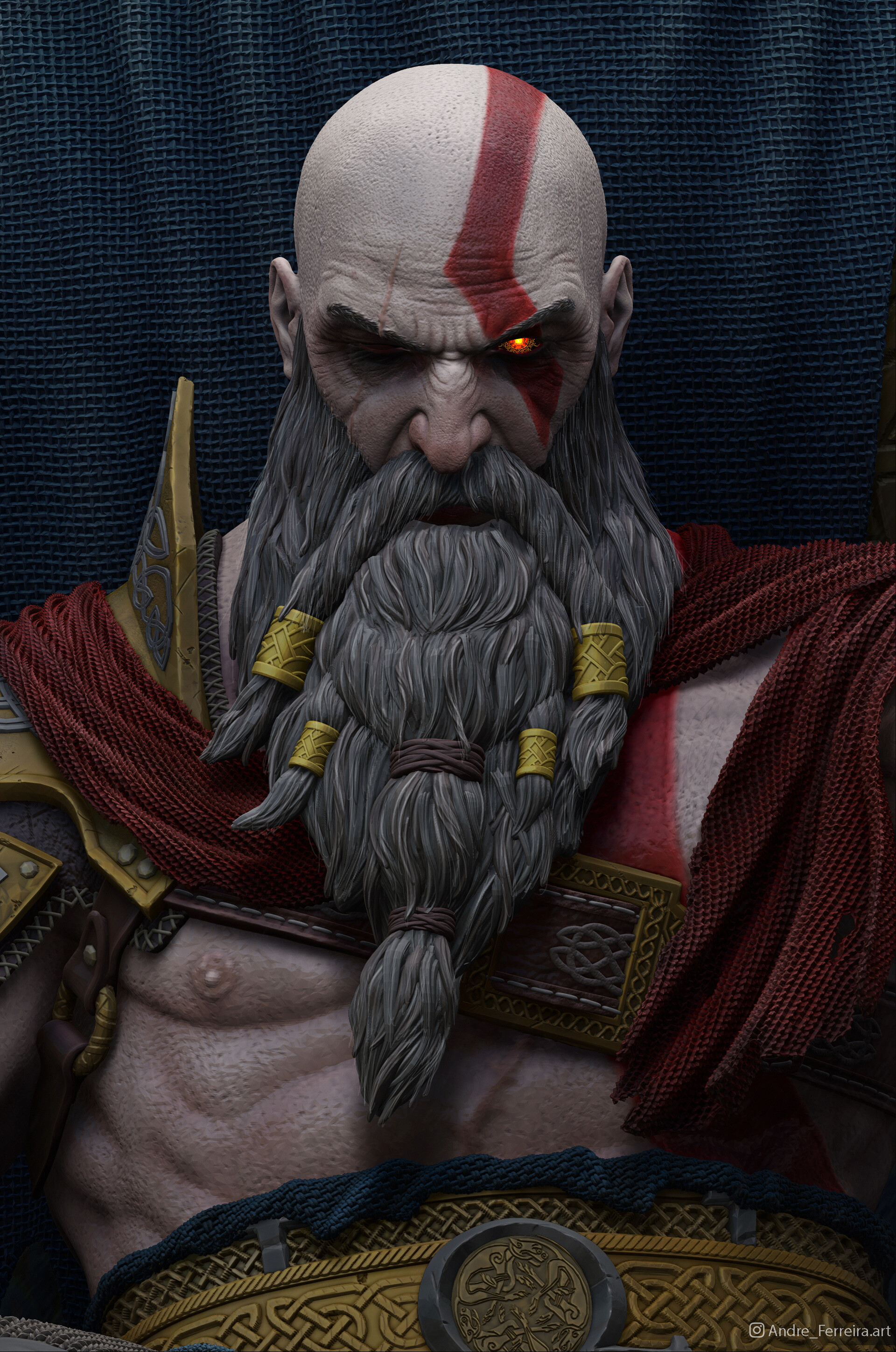 ArtStation - Kratos Valhalla Fallen