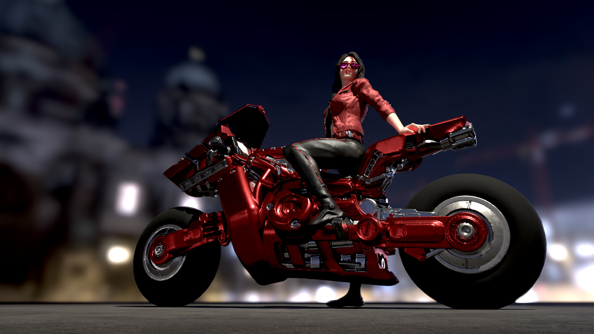 ArtStation - Concept motorcycle VR Model.