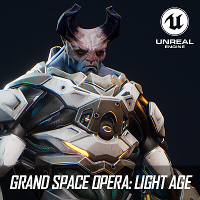 ArtStation - Grand Space Opera: Light Age - Game Character Art Entry