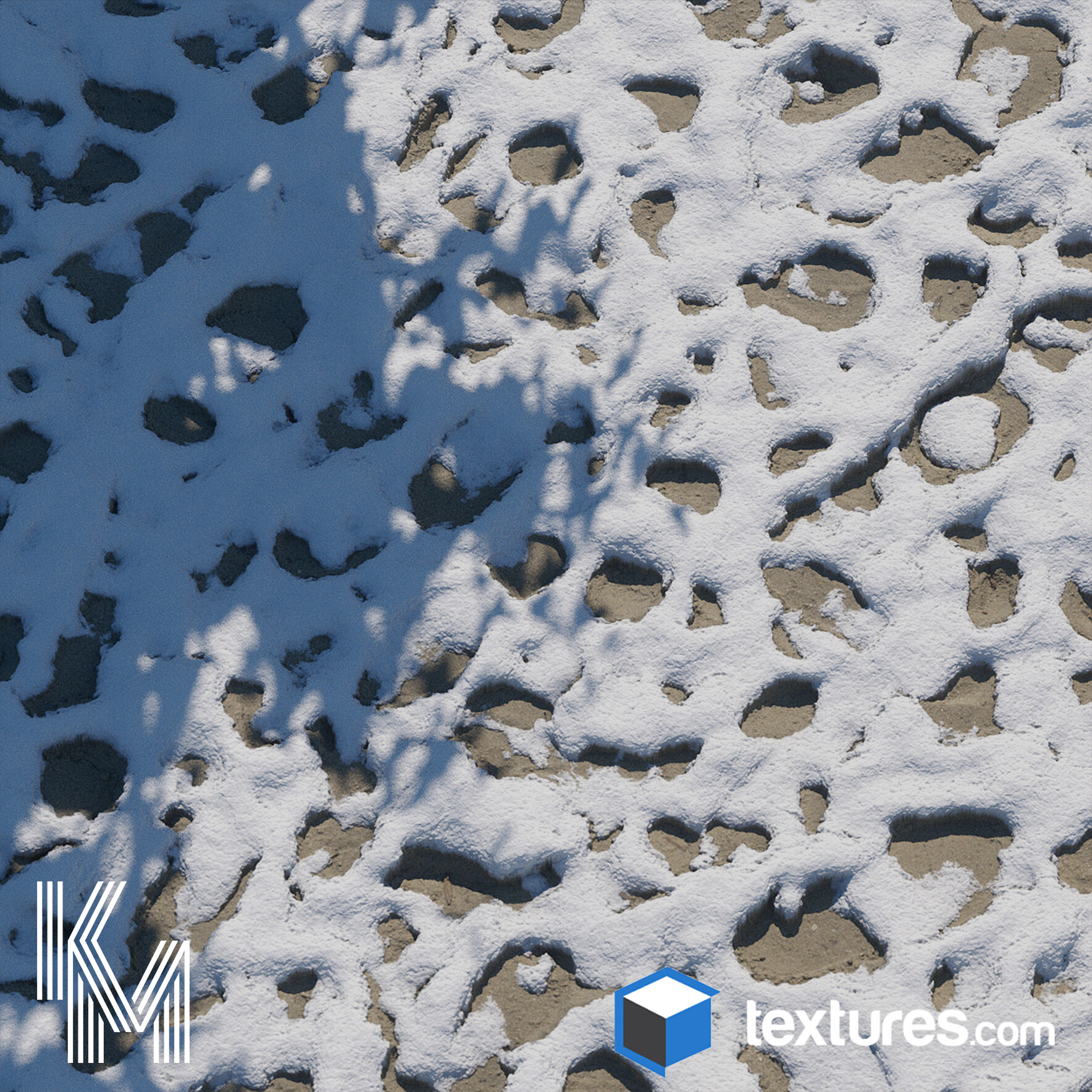 ArtStation - Snowy Sand Footprints Material | Photoscanned | Textures.com