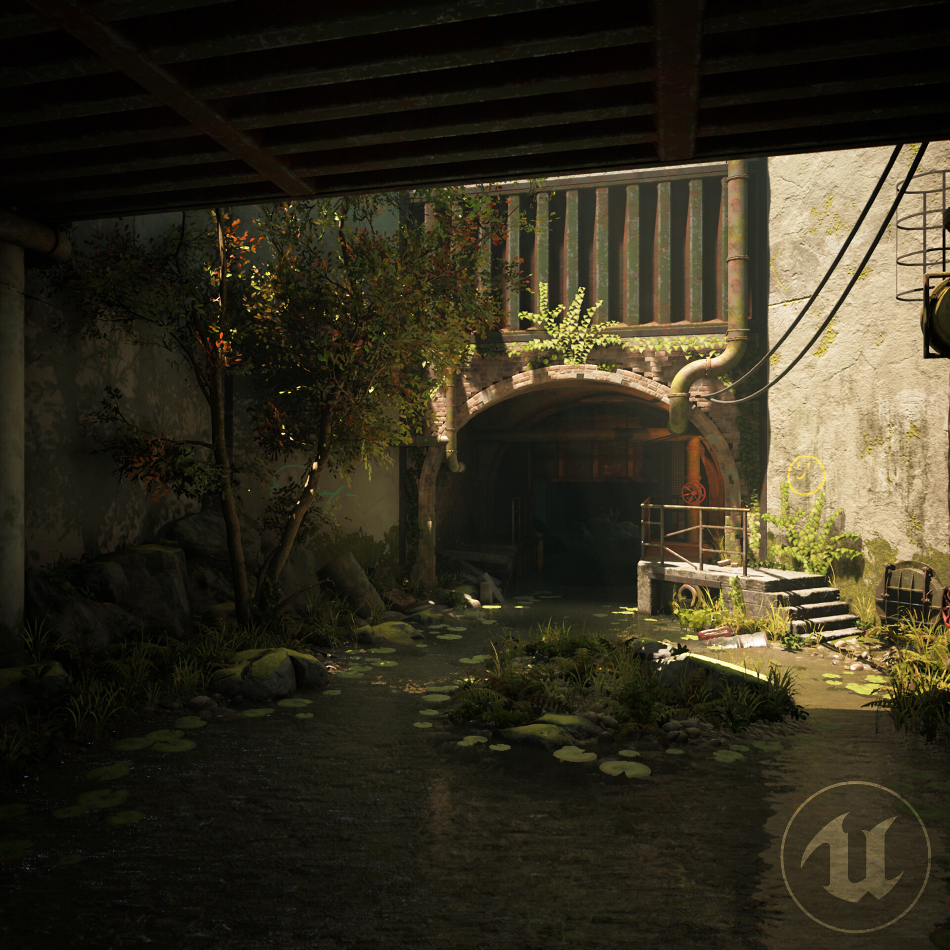 ArtStation - Canal Underpass