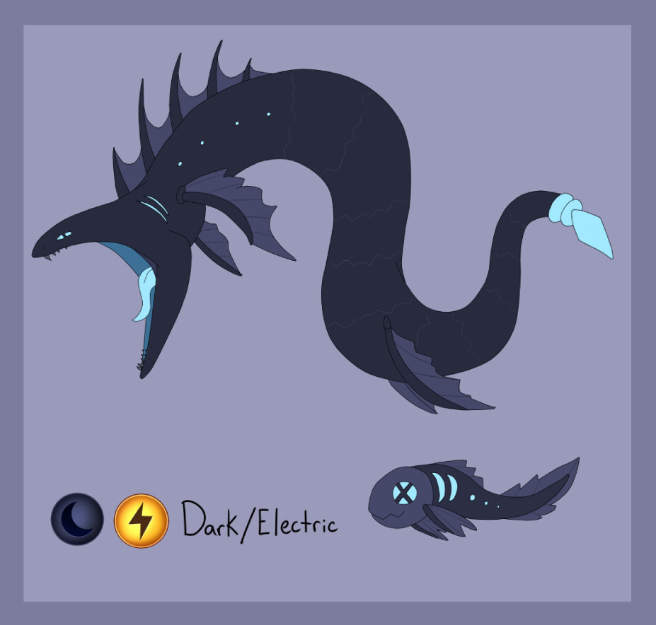 ArtStation - The Bioluminescent Eel (Concept)