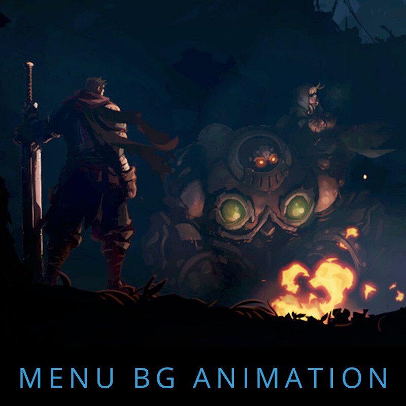 ArtStation - Battle Chasers: Nightwar - Menu Background Art & Animation