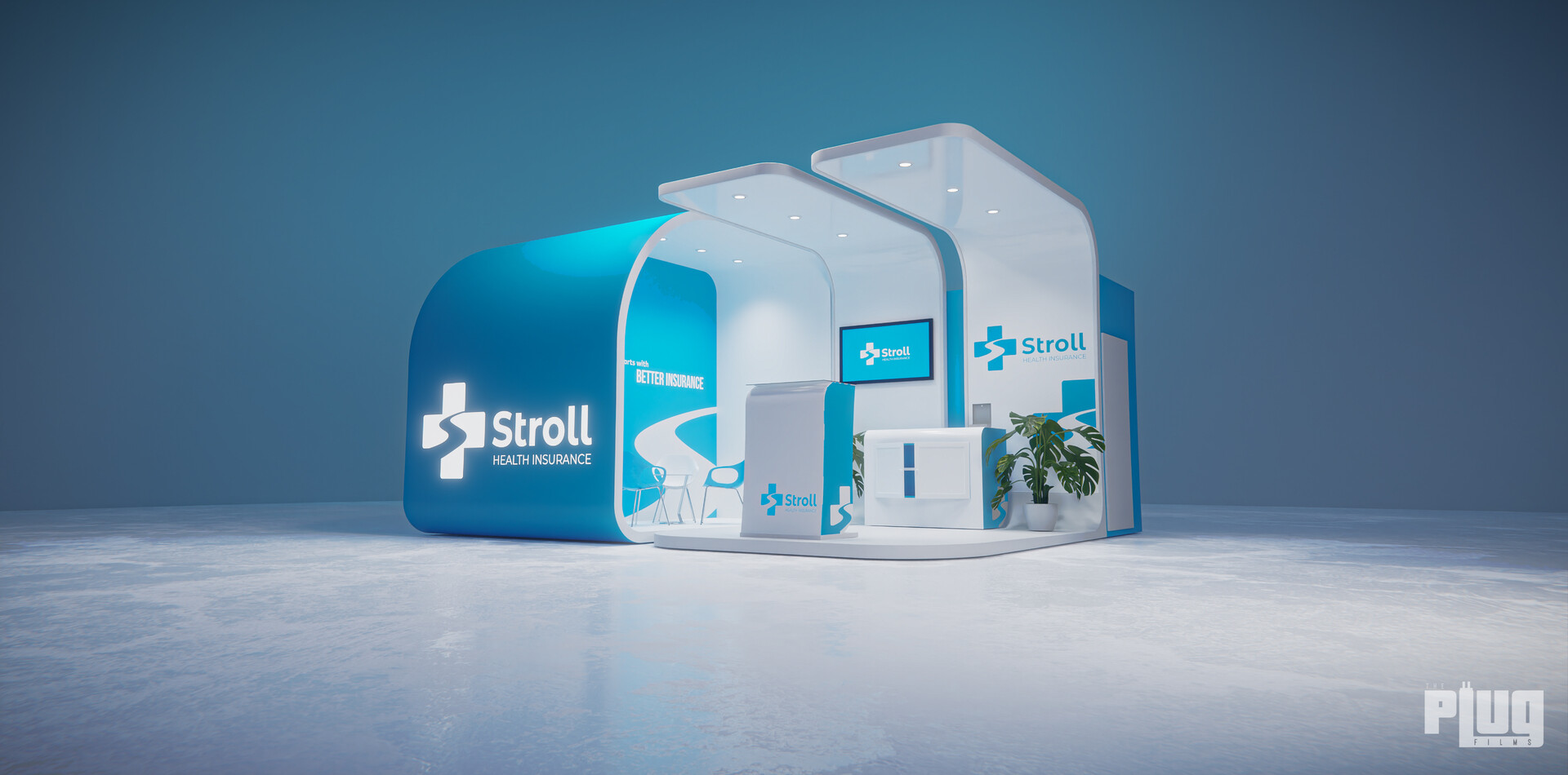 ArtStation - Stroll Insurance Exhibition Stand Showcase (Render ...
