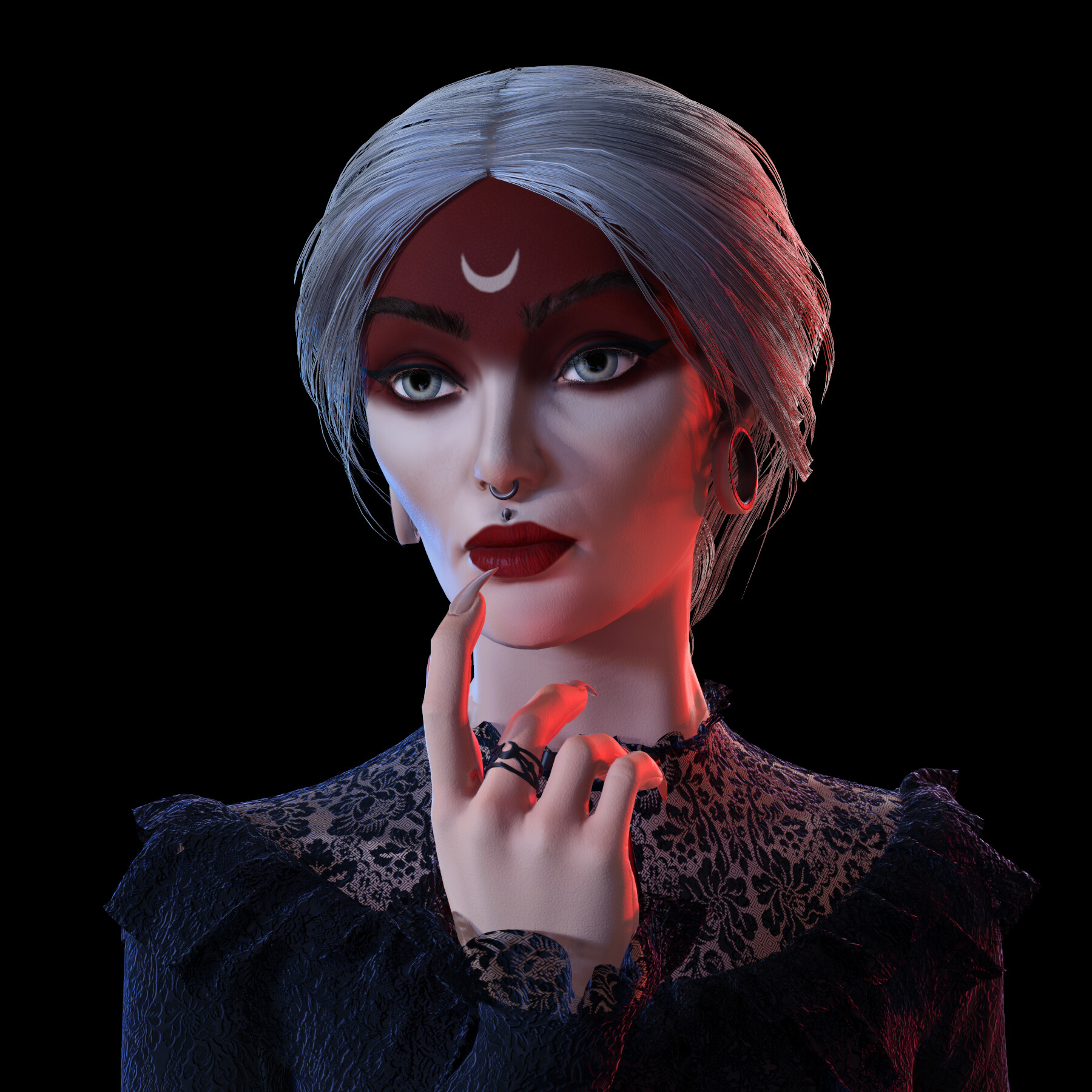 ArtStation - Red Moon