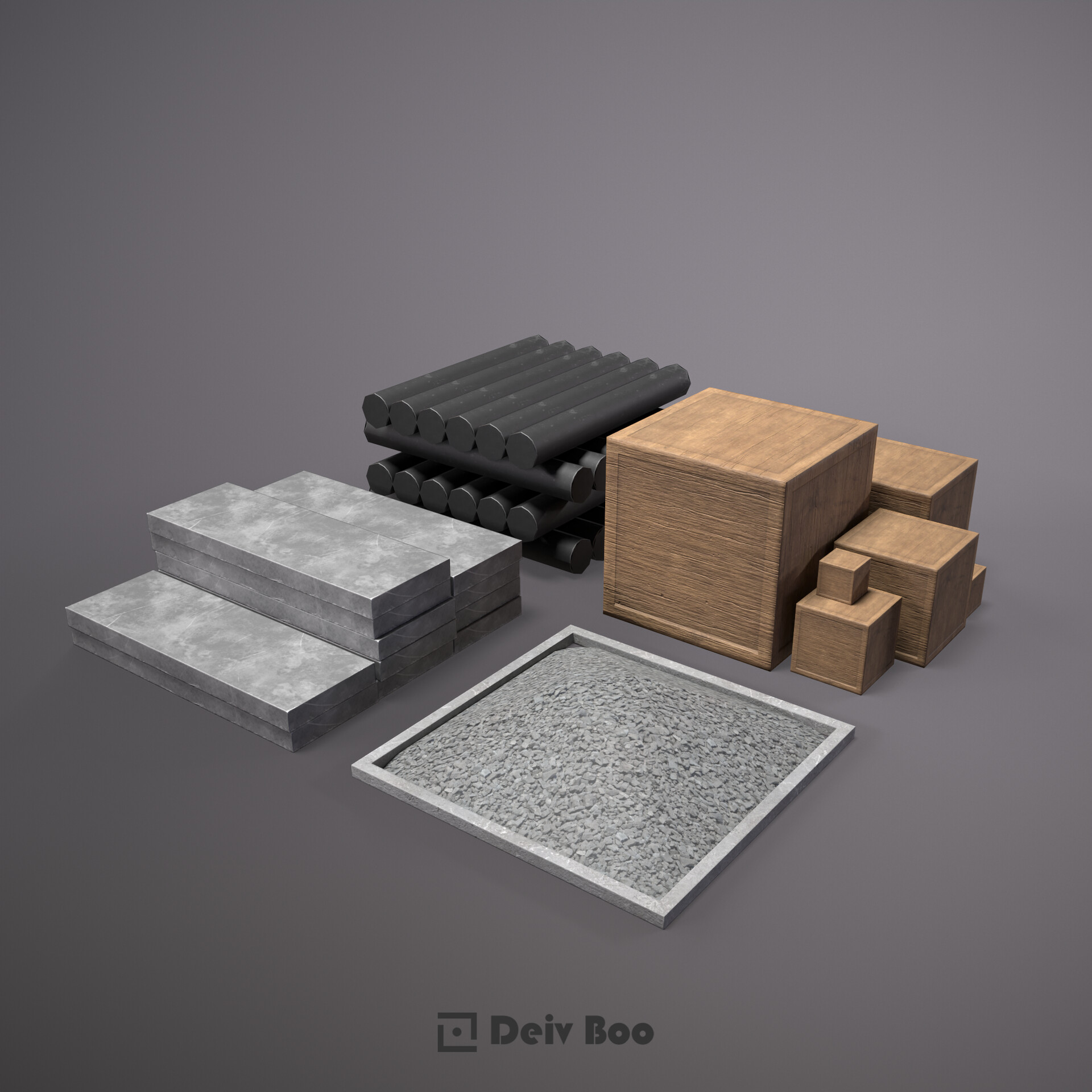 ArtStation - Cargo Props