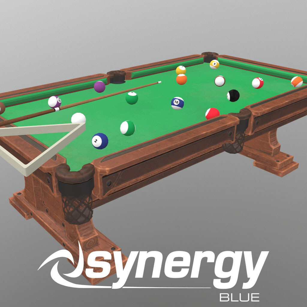 ArtStation - Synergy Blue - Pool Table