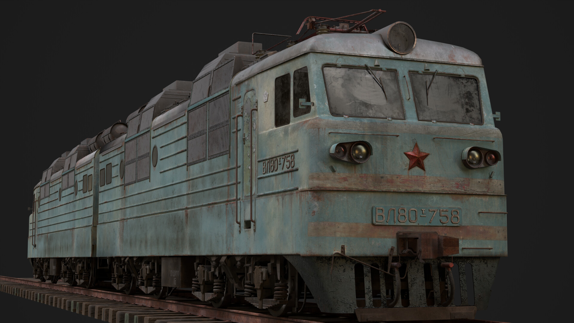ArtStation - Old soviet locomotive VL80