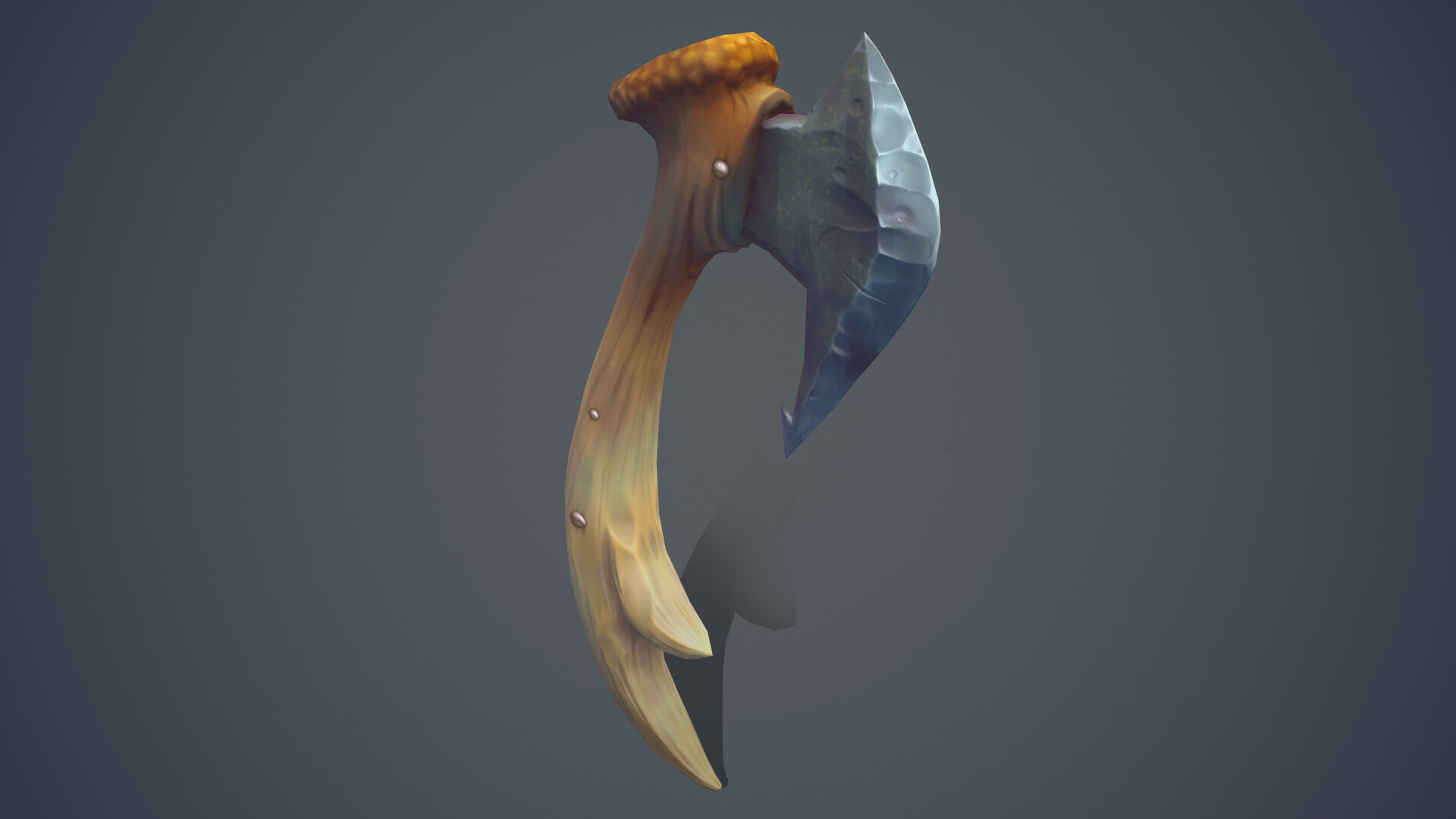 ArtStation - Hand-Painted Antler Axe