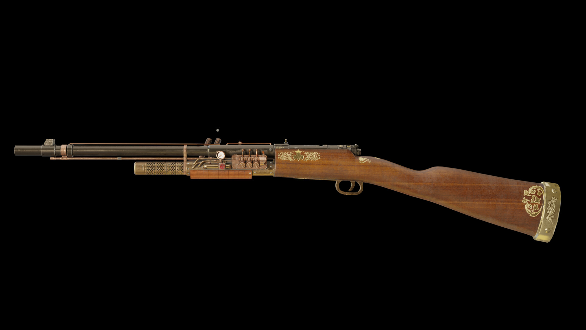 ArtStation - Steampunk rifle