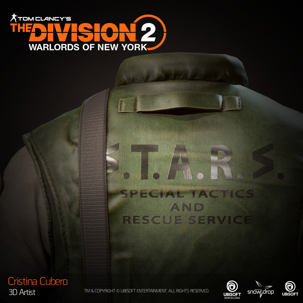 Cristina Cubero - The Division 2 - Resident Evil - Chris Redfield's Vest