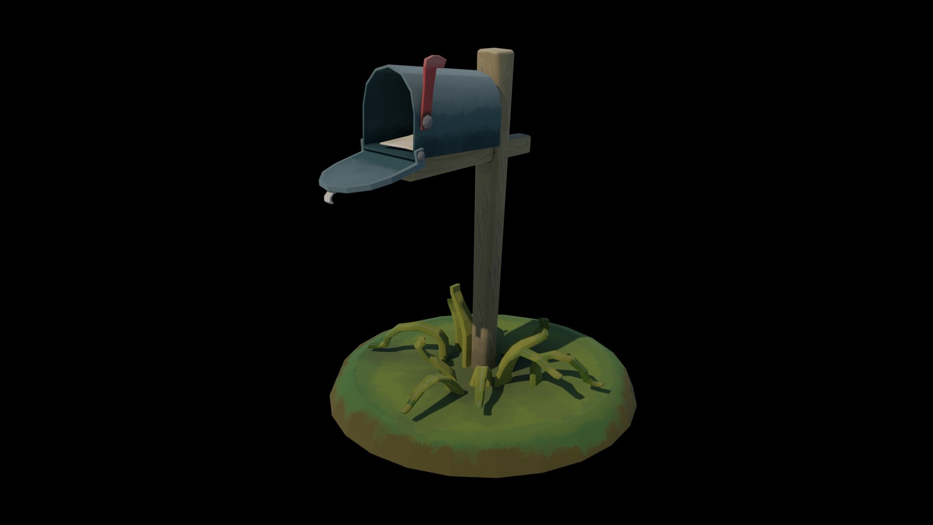 ArtStation - Stylized Mailbox - Low Poly Model