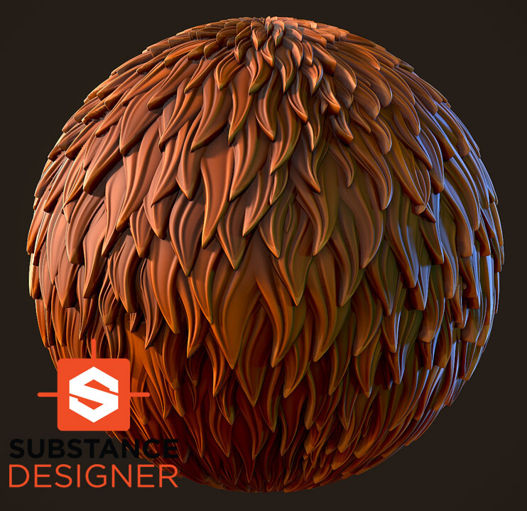 ArtStation - Stylized Fur Material - Substance Designer