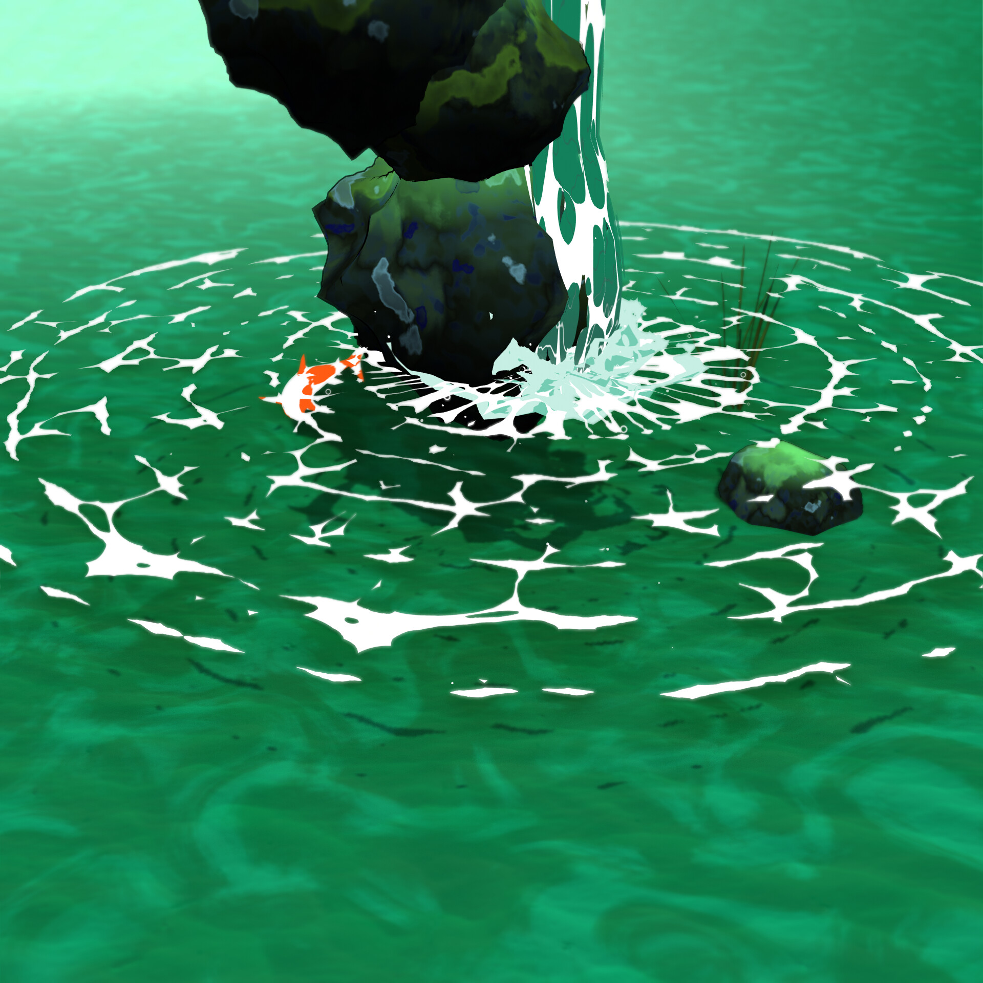 ArtStation - Waterfall (animation)