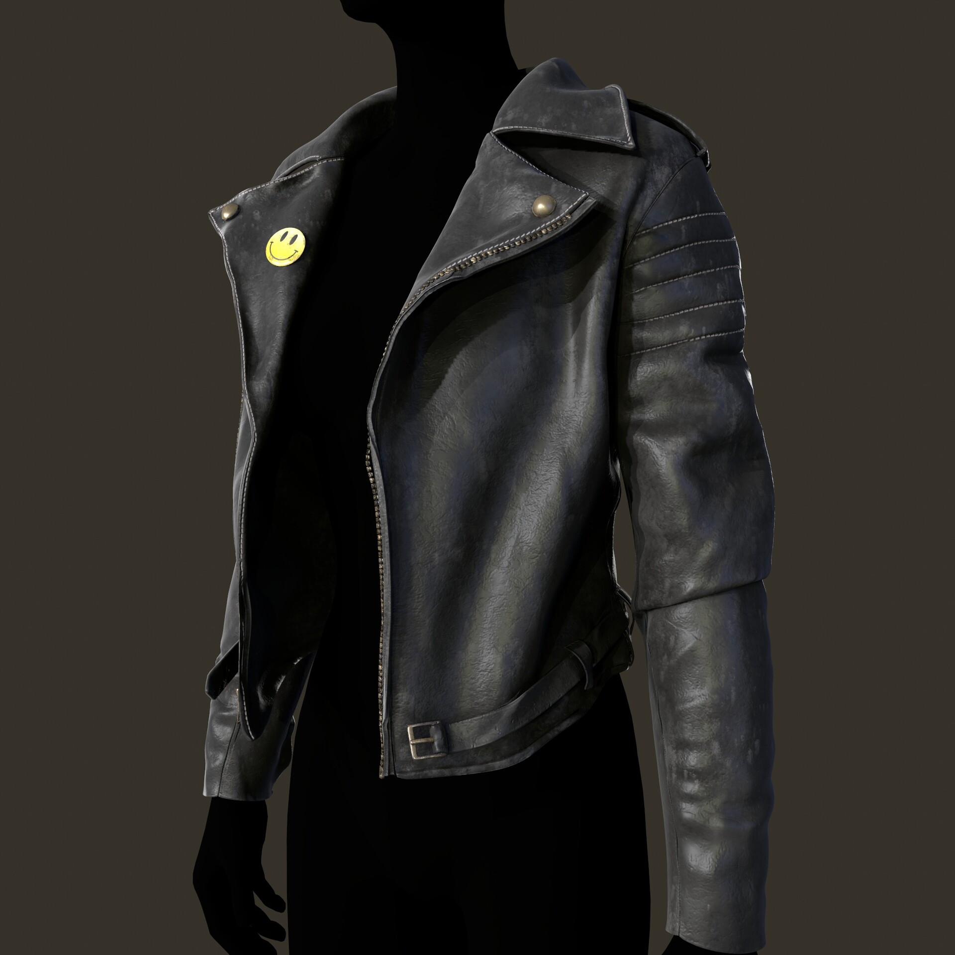 ArtStation - Biker Leather Jacket