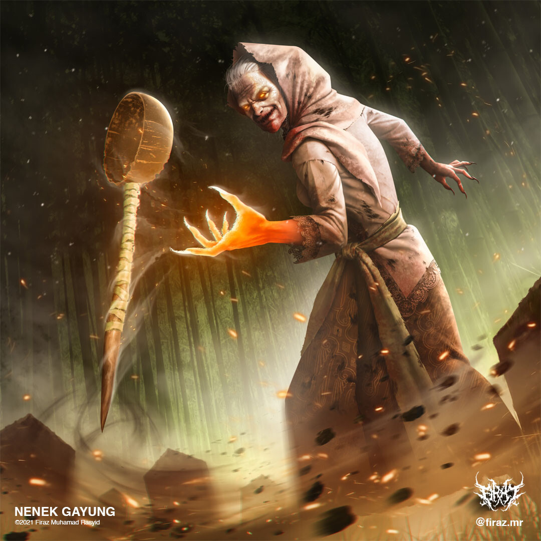 ArtStation - NENEK GAYUNG - WACOM GRIM ART COMPETITION
