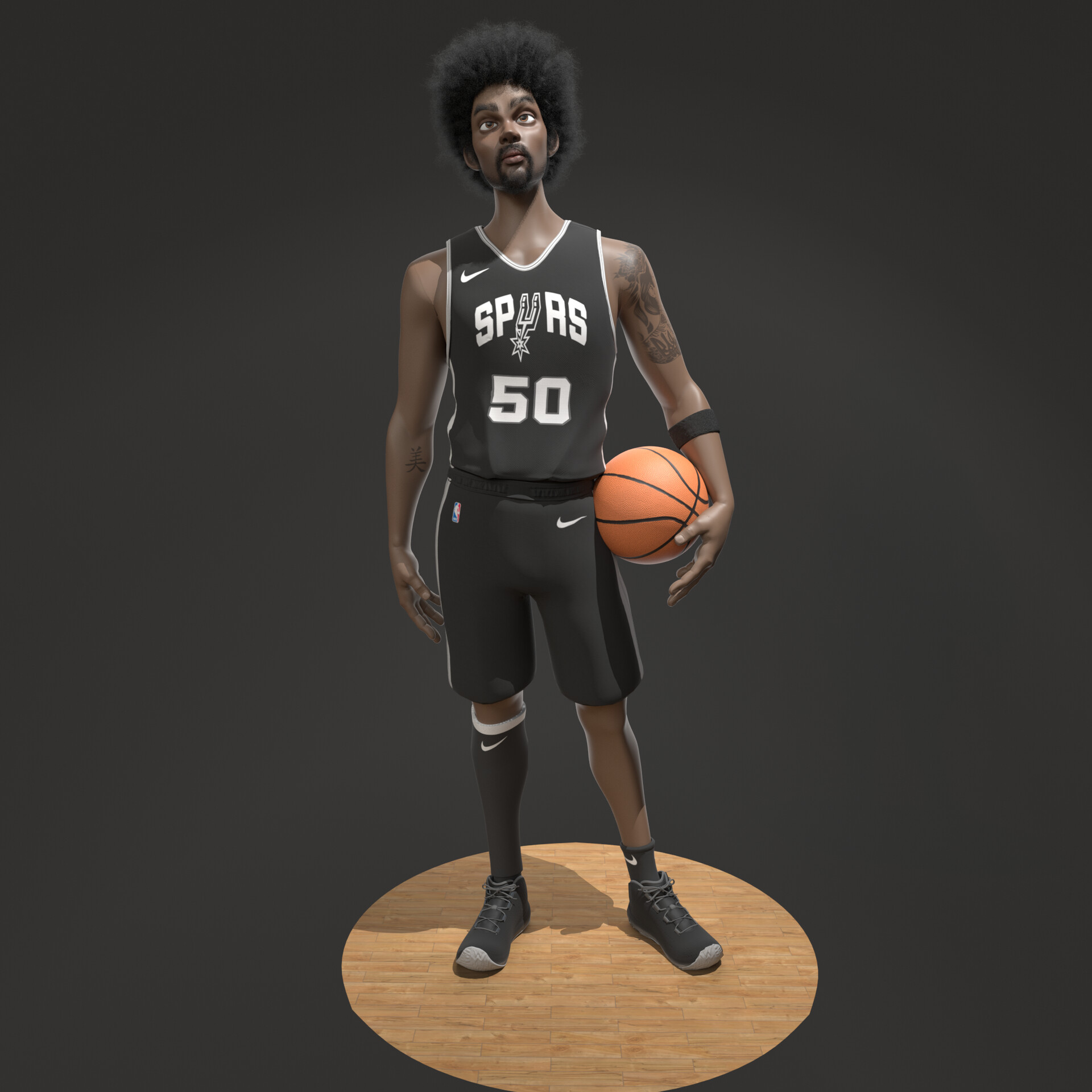 ArtStation - Basketball San Antonio Spurs player