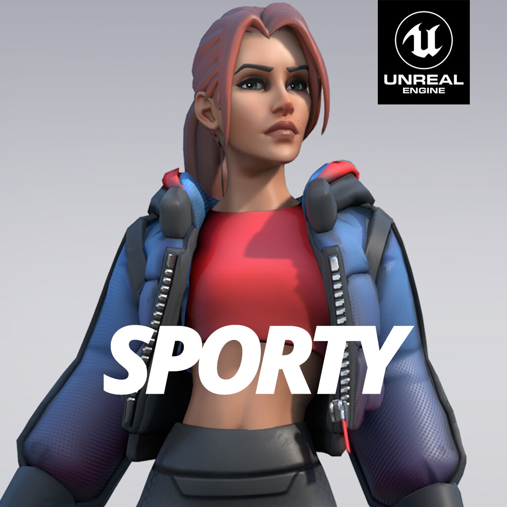 ArtStation - Stylized Female Character: Sporty