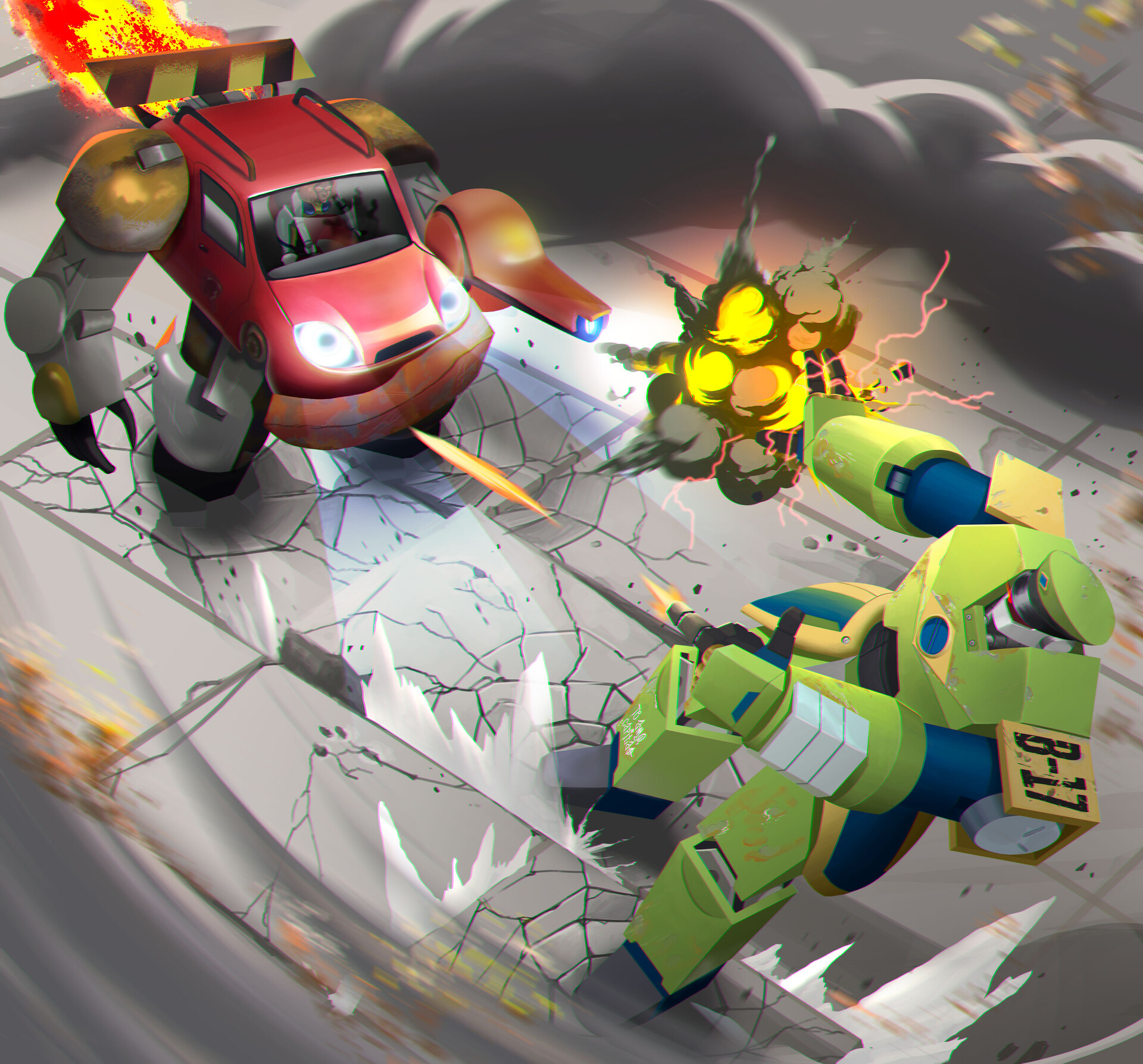 ArtStation - MECHA vs MECHA