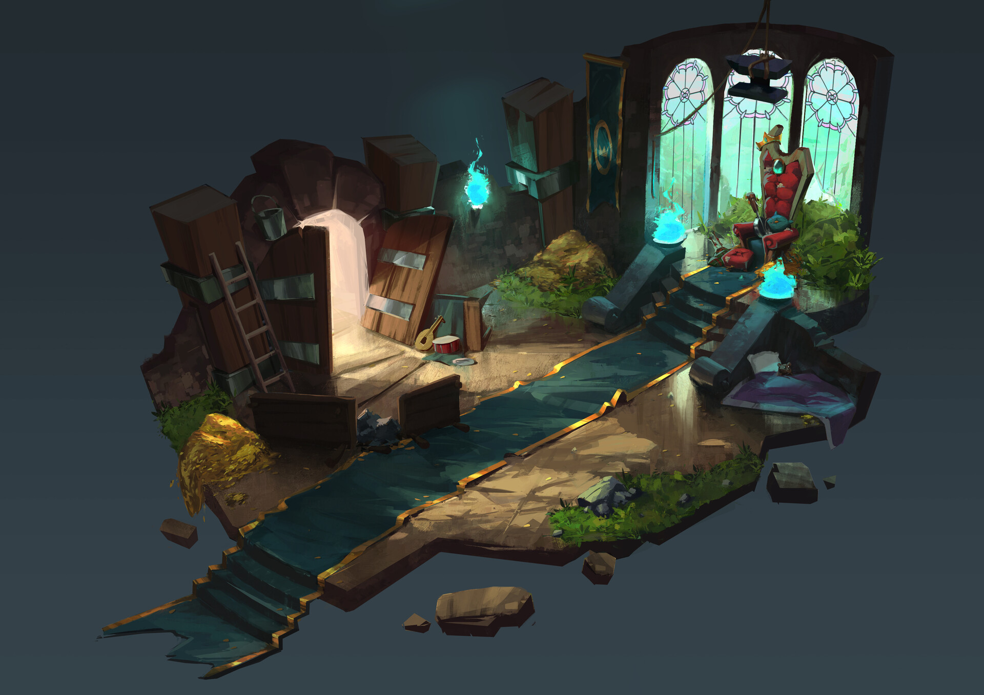 ArtStation - The Cursed Bard- environment