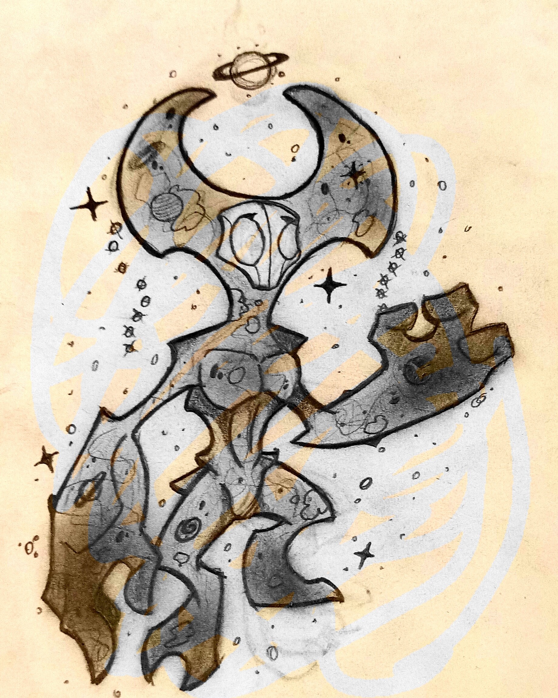 ArtStation - Celestial creature paper concept