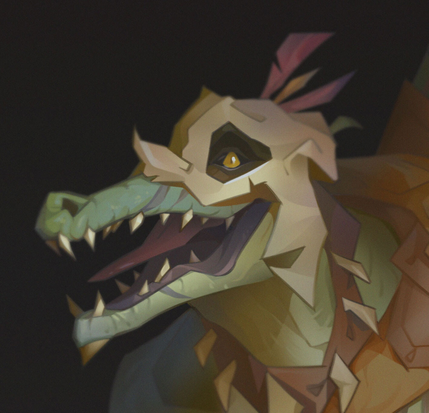 ArtStation - Lizardfolk Archer Commission